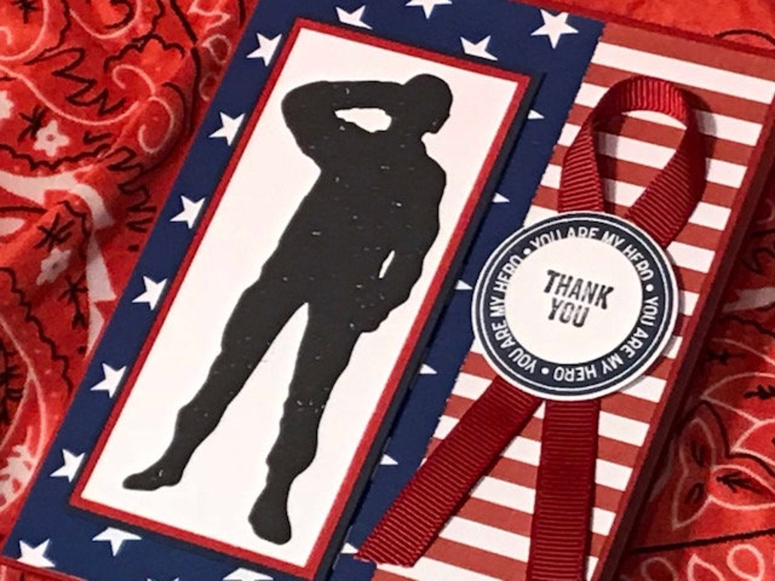 Thank You for Your Military Service Card - Etsy