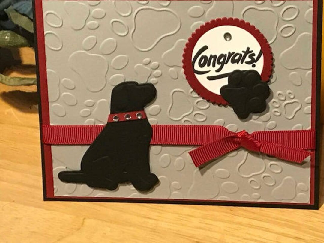New Dog Card Congratulations Card - Etsy