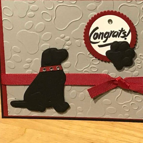 New Dog Congratulations Card - Etsy