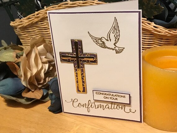 Confirmation card Holy Spirit card Congratulations on your | Etsy
