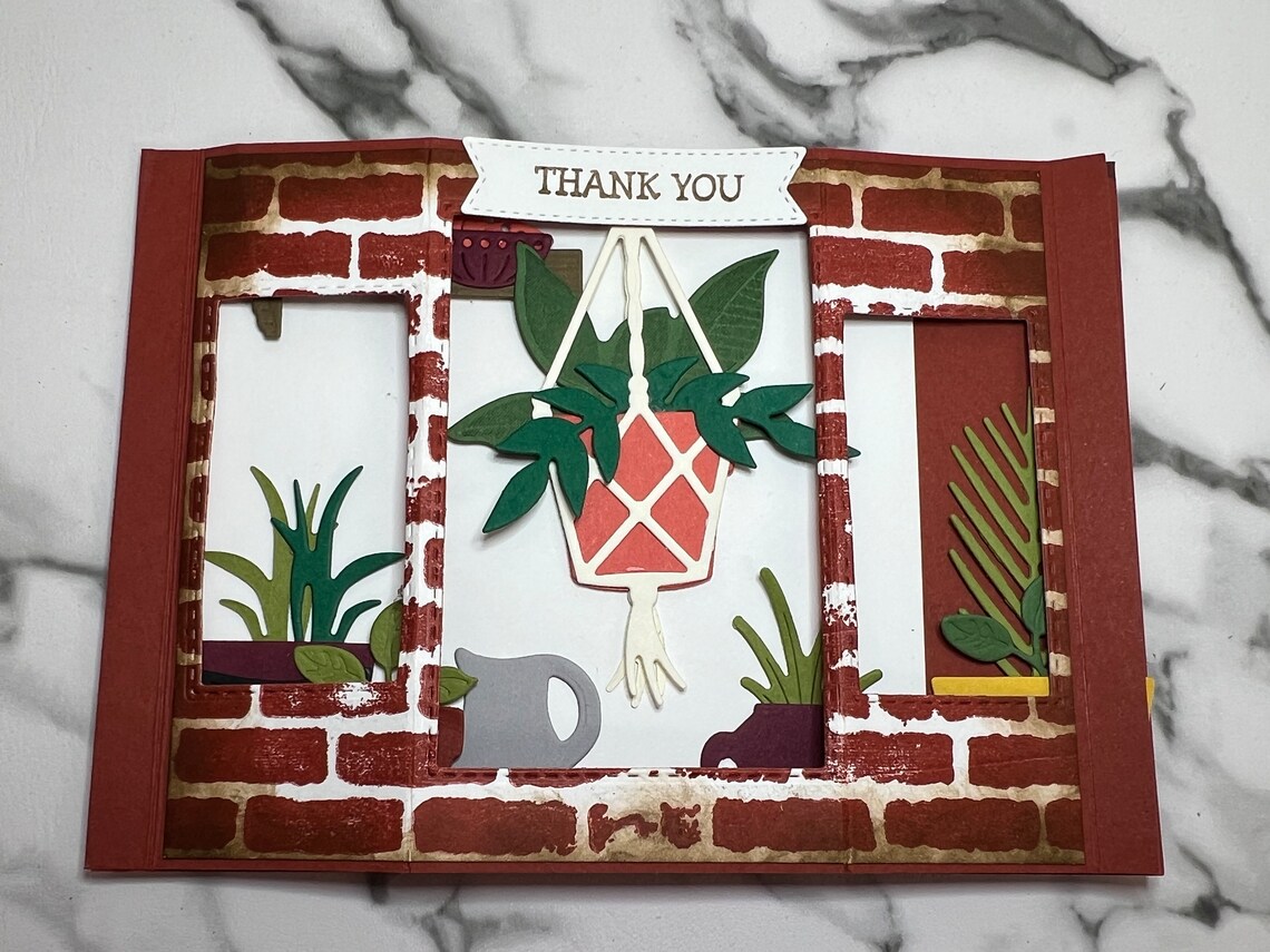 3-D Bay Window Thank You Card - Etsy