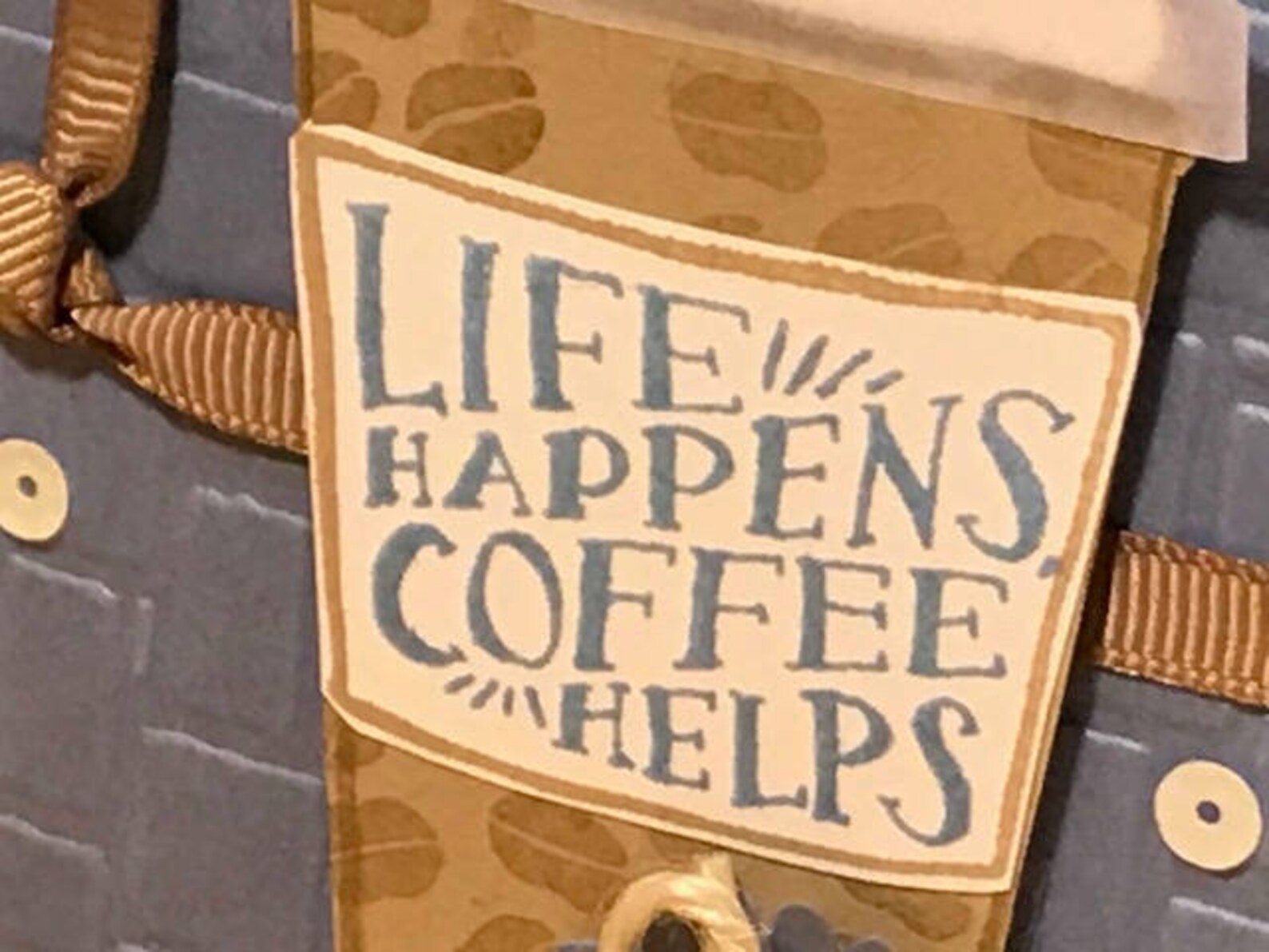 Coffee Themed Note Card - Etsy