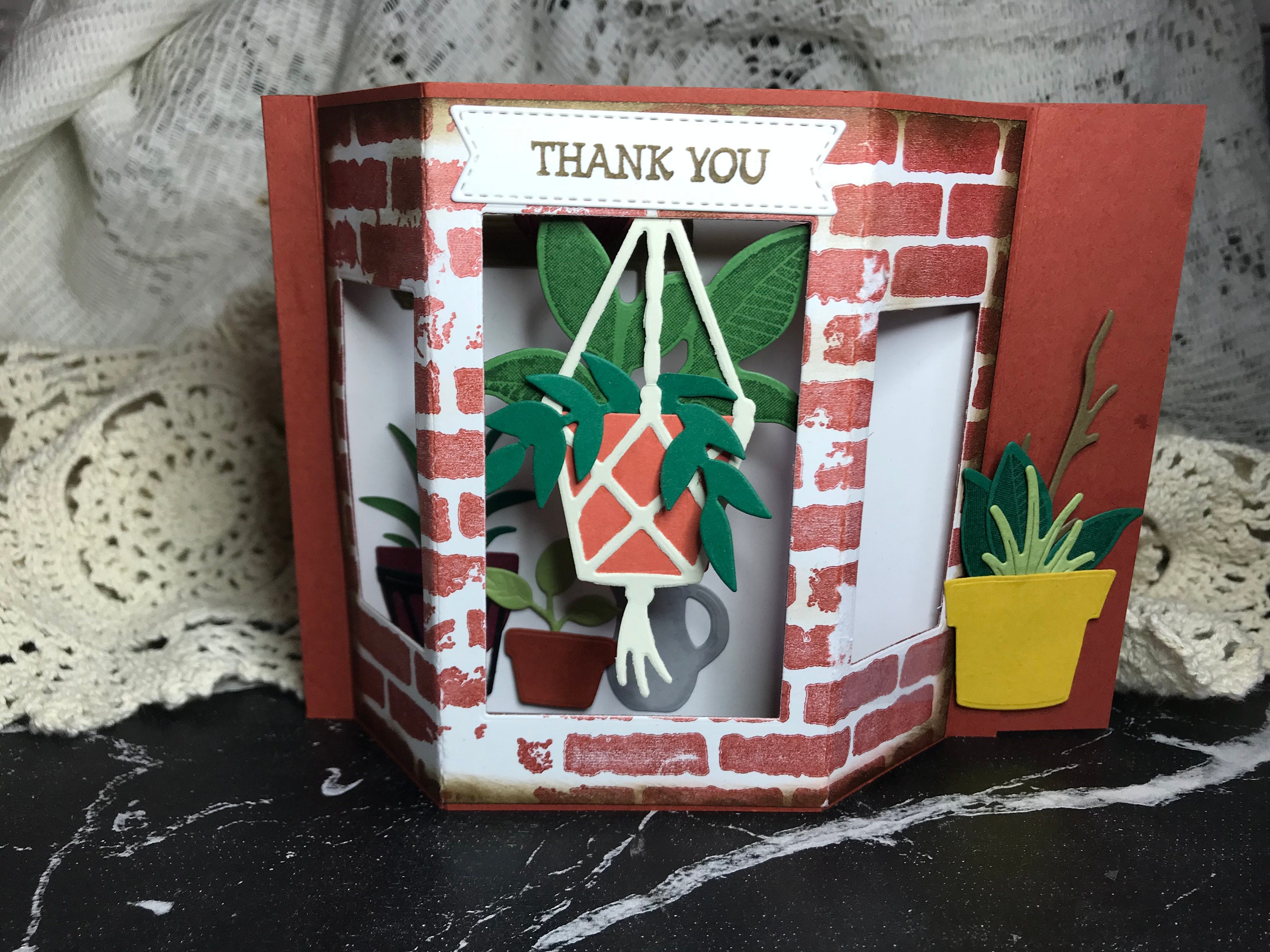 3-D Bay Window Thank You Card | Etsy