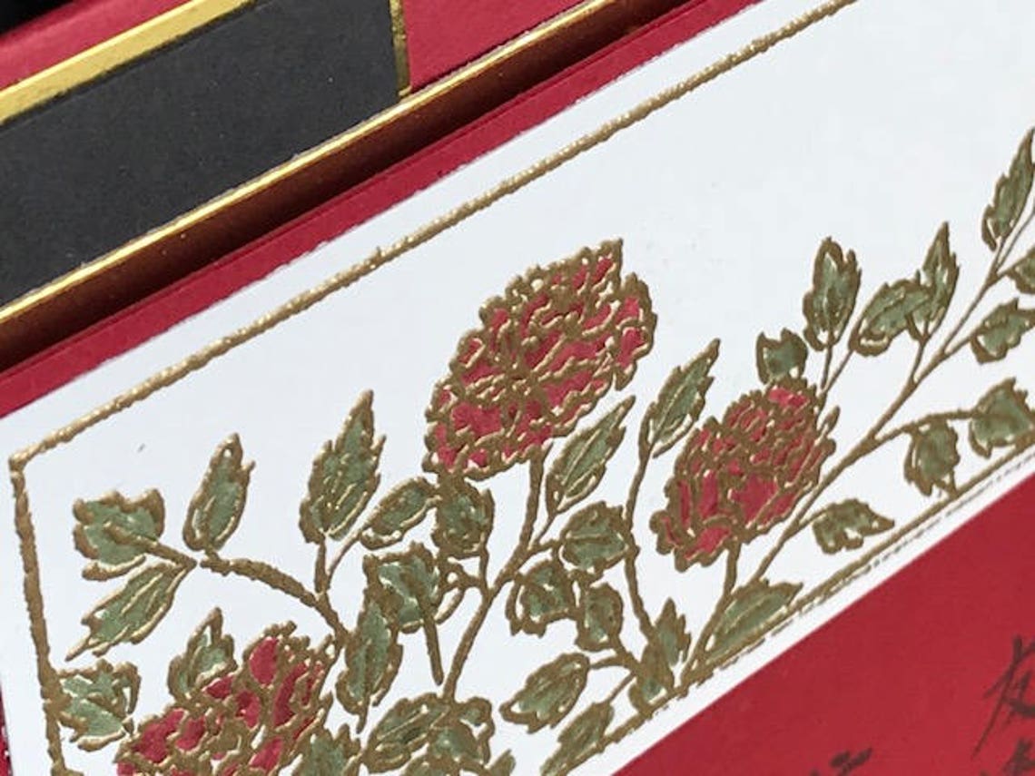 Asian or Oriental Themed Note Card | Etsy