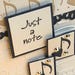 Just a Note Note Card Musical Notes Card Music Note Themed - Etsy