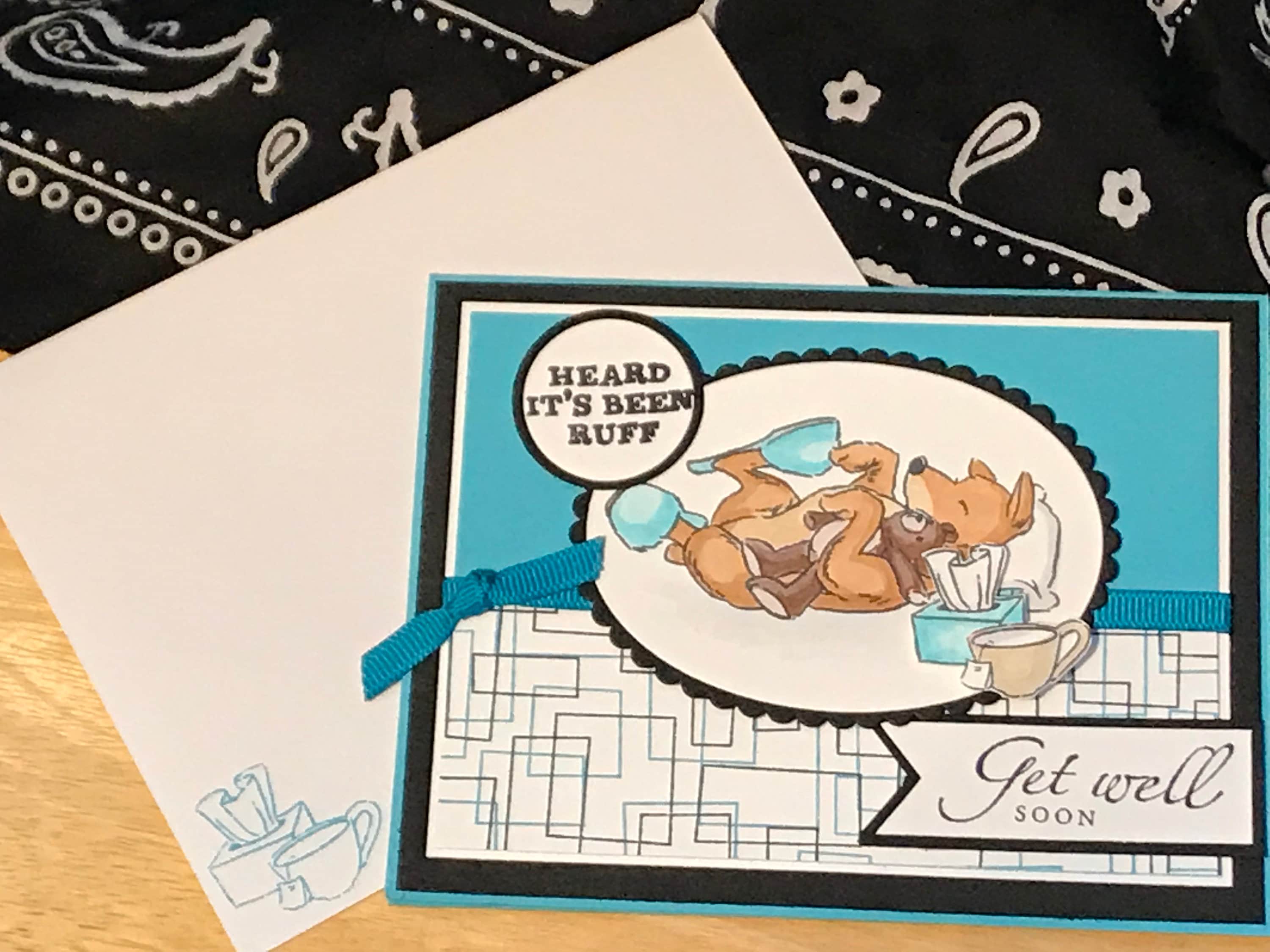 Cute Dog Themed Get Well Soon Card | Etsy