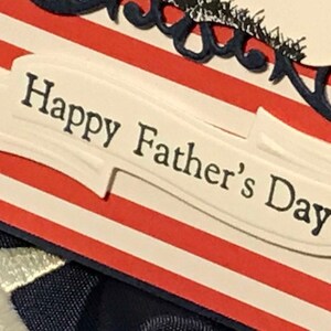 Father's Day Card, Happy Father's Day Card, American Flag Themed Father ...