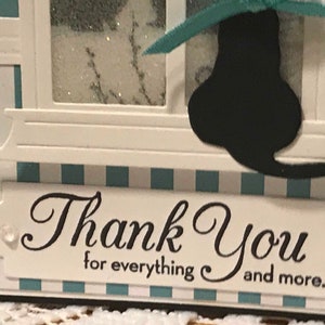 Thank You Card With a Cat and Window Scene - Etsy