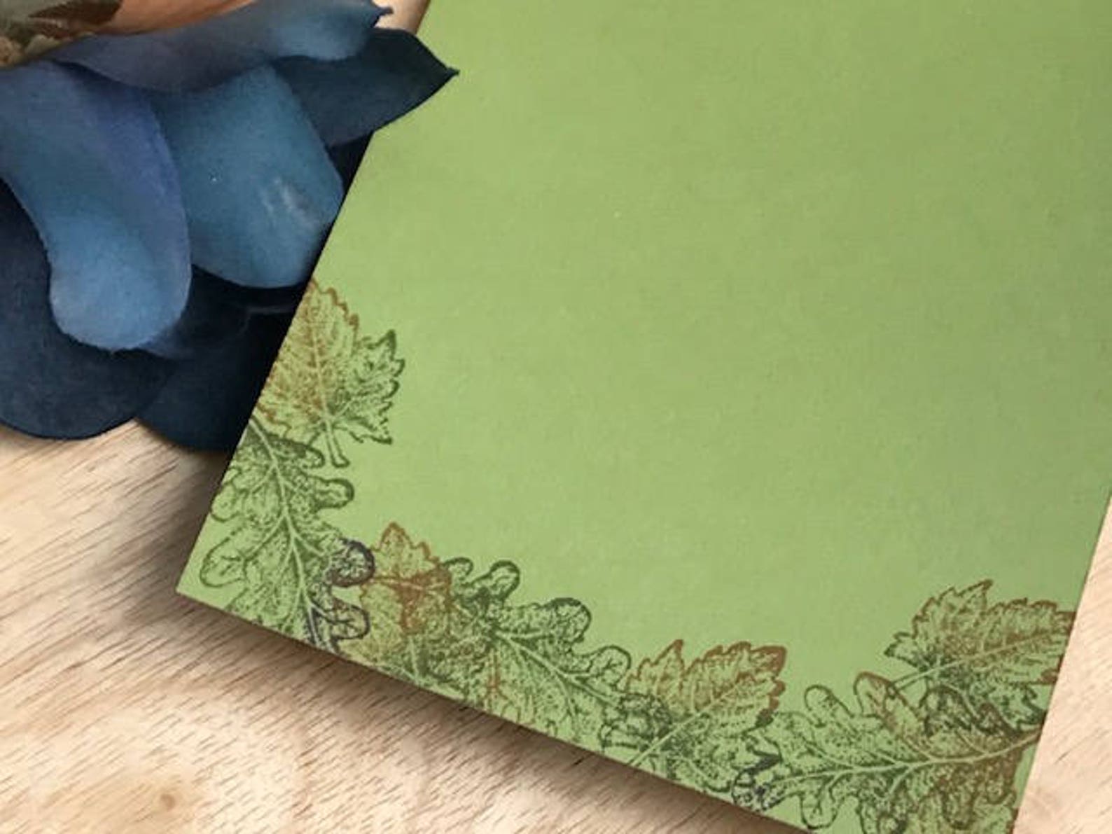 Fall Leaf Note Card - Etsy