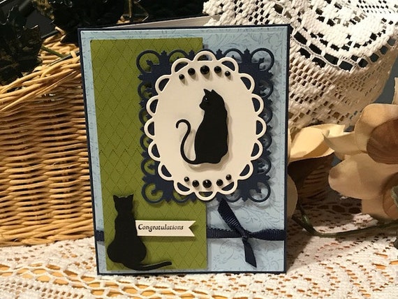 Cat Congratulations Card Pet Congratulations Card | Etsy