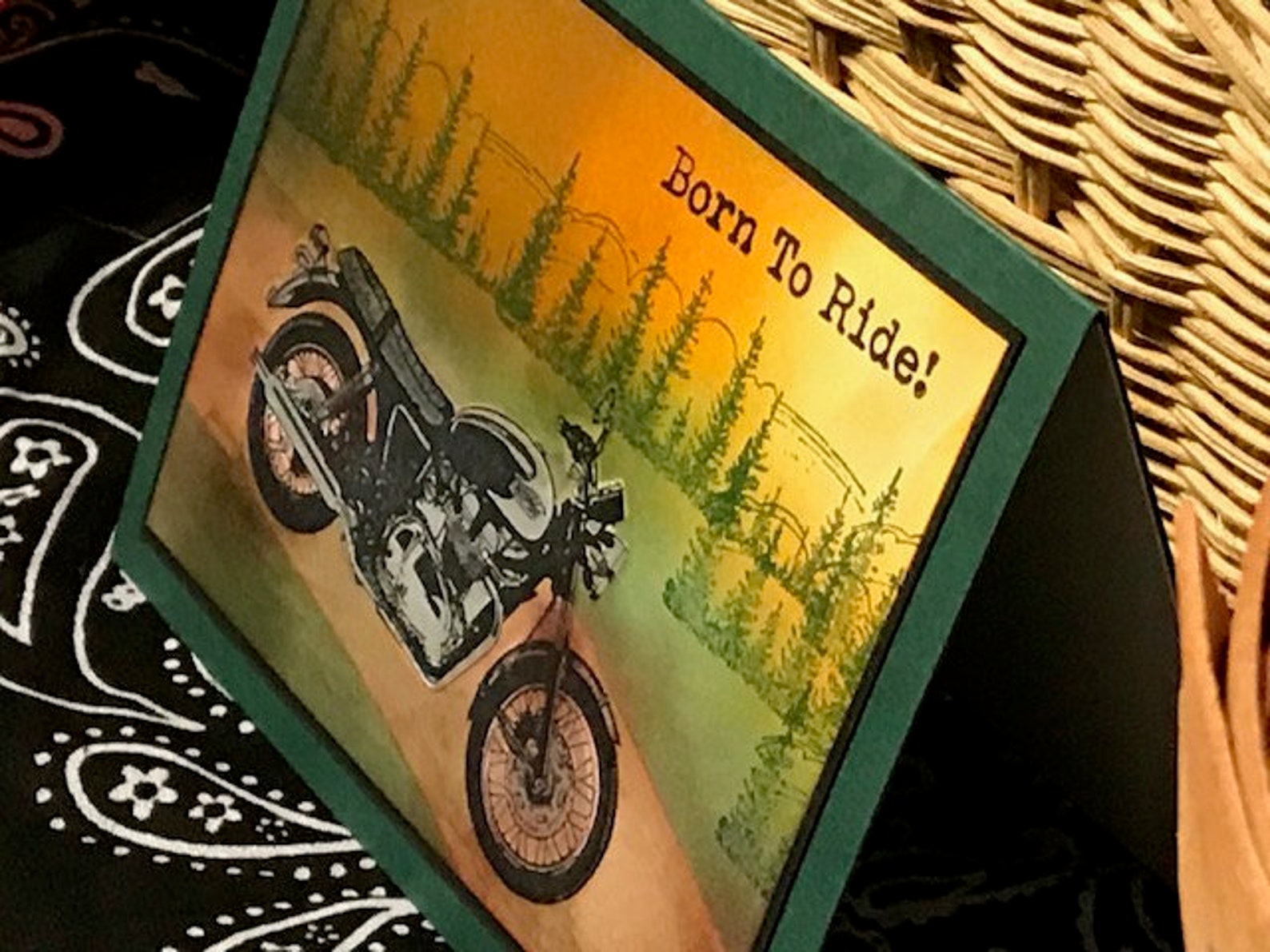Motorcycle Card, Born to Ride Card, Motorcycle Birthday Card ...