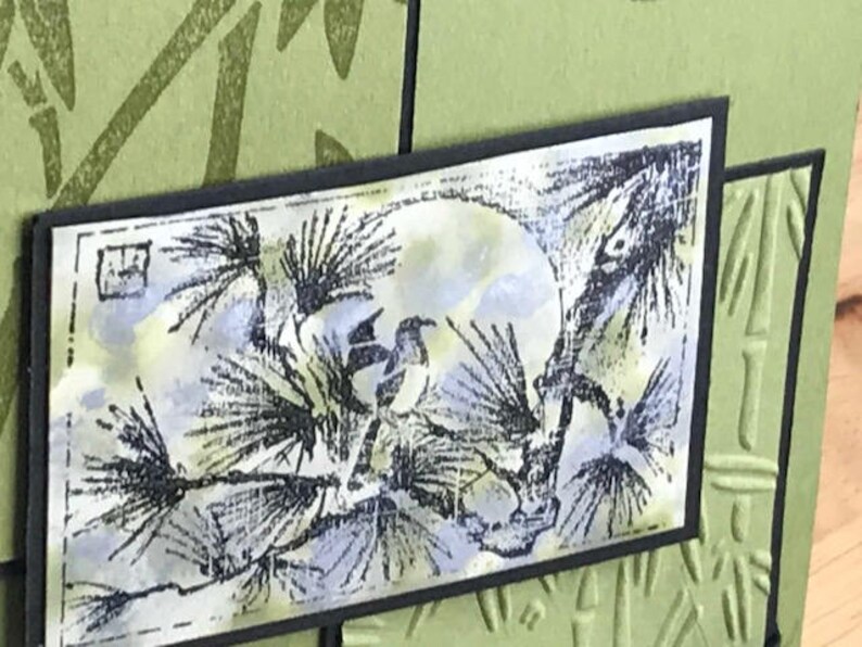 Asian Themed Note Card, Oriental Themed Note Card, Vintage Asian ...