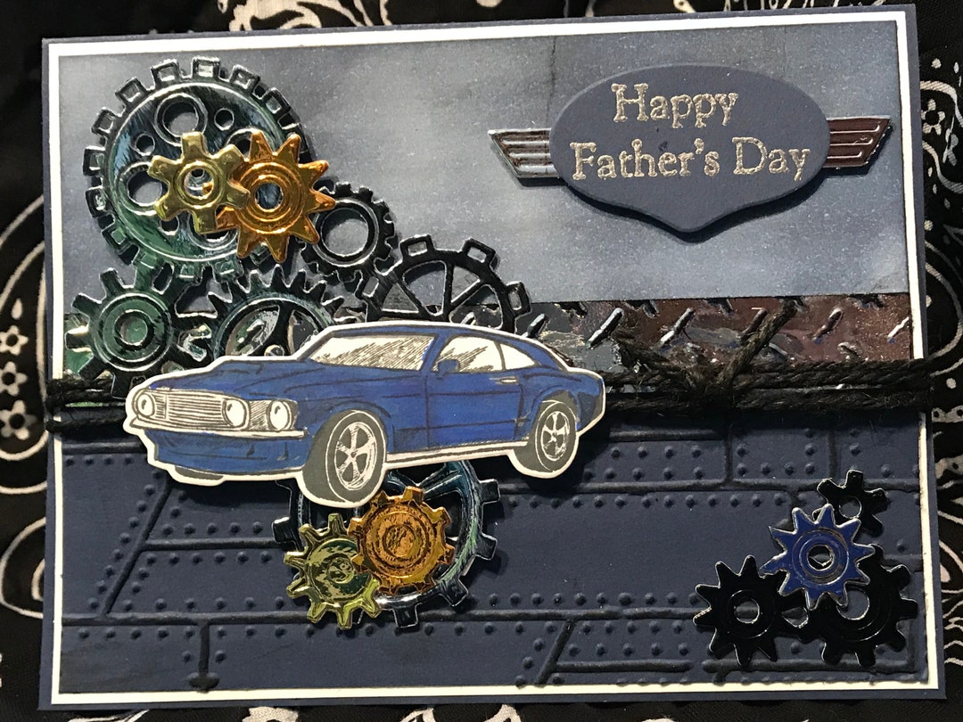 Birthday Card, Car Birthday Card, Father's Day Card, Car Themed Father ...
