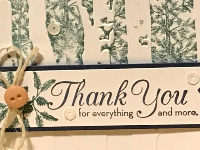 Woodland Trees Thank You Card | Etsy