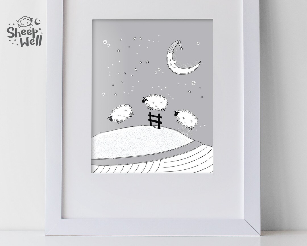 Sheep 4, Printable Sheep Nursery Prints, Nursery Sheep Prints, Nursery ...