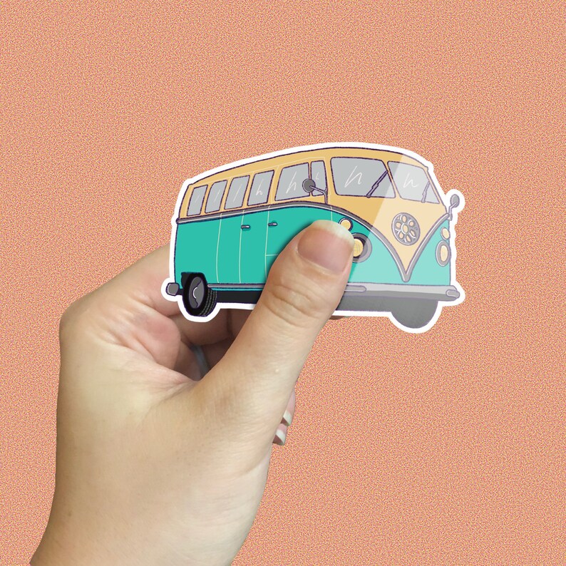 Retro Bus Sticker / Vinyl Sticker / Waterproof Decal / Weather - Etsy