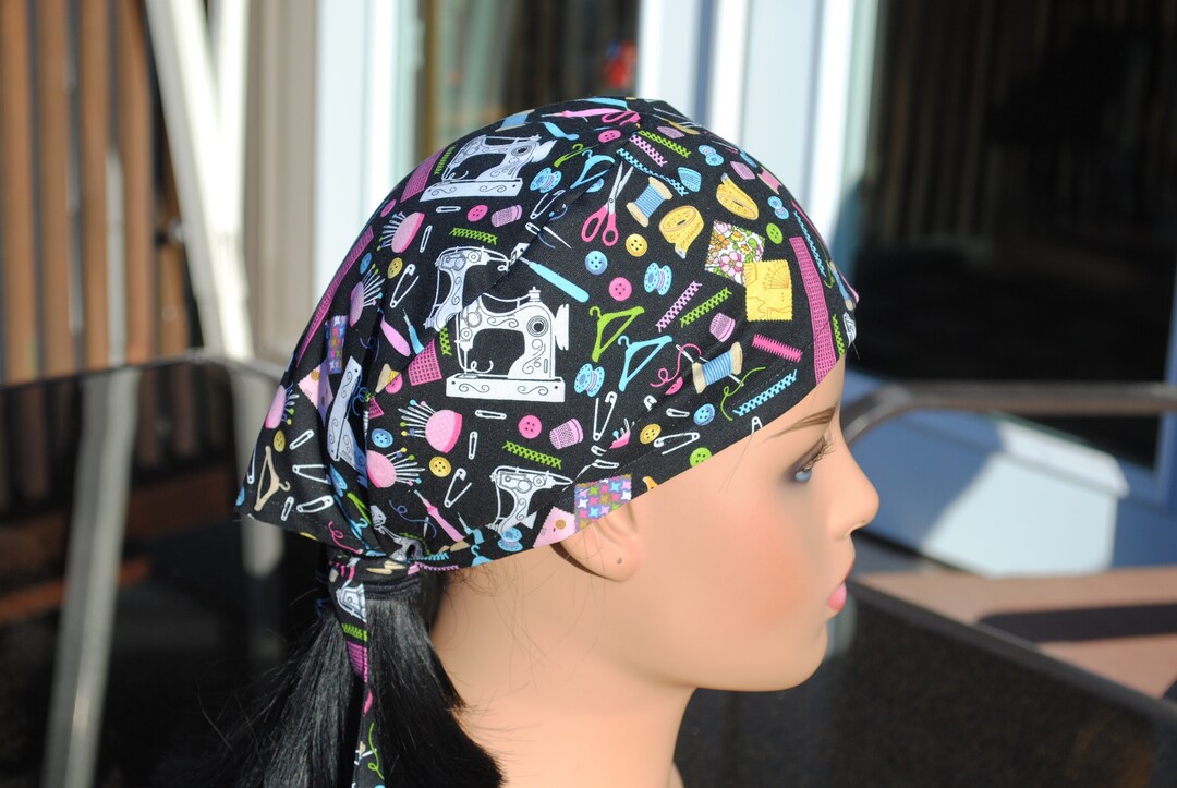 Unisex Sewing Pattern Doctor Nurse Surgical Scrub Cap, Scrub Hat ...