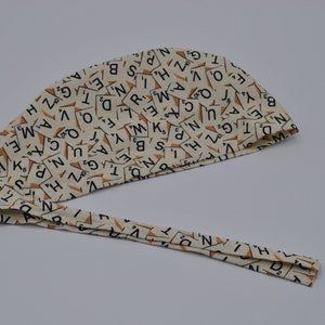 Board Game Letter Tiles Surgical Scrub Cap for Nurses, Doctor, Women ...
