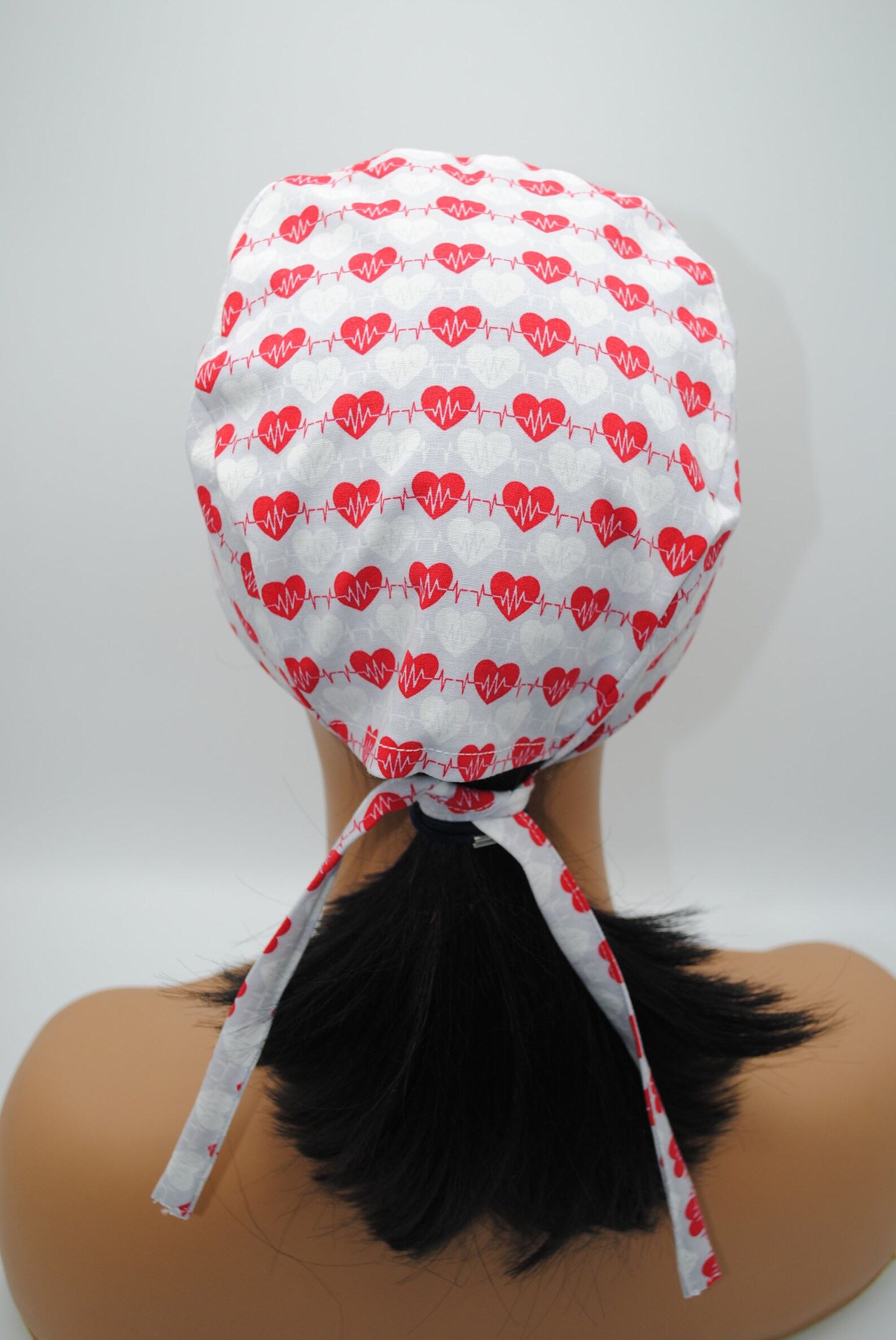Heart and Heart Beats Surgical Scrub Cap Nurse Doctor Scrub | Etsy
