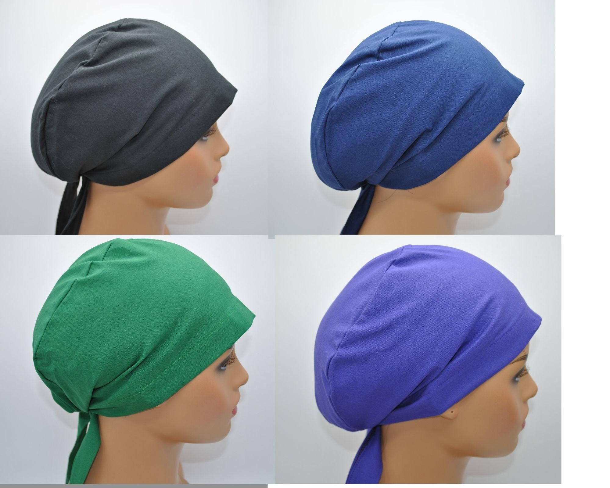 Solid Color Surgical Scrub Cap for Nurse, Doctor, Dentist, Veterinarian ...