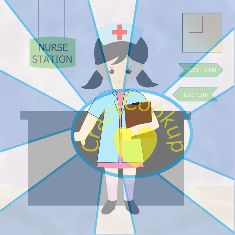 Medical / Nursing Digital Paper - Set of 12 - Etsy