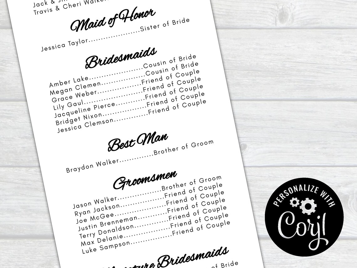 Traditional Wedding Ceremony Program Elegant Catholic Wedding Program ...