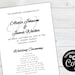 Traditional Wedding Ceremony Program | Elegant Catholic Wedding Program ...