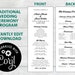 Traditional Wedding Ceremony Program | Elegant Catholic Wedding Program ...