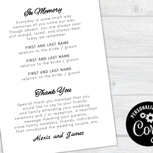 Traditional Wedding Ceremony Program | Elegant Catholic Wedding Program ...