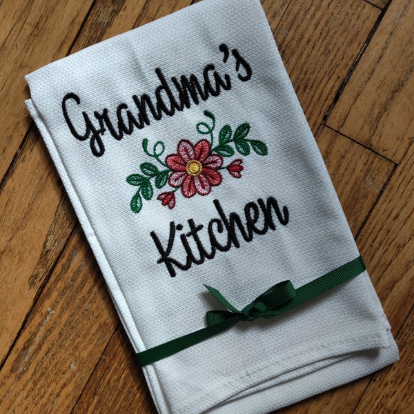 Tea Towel Embroidery - Etsy