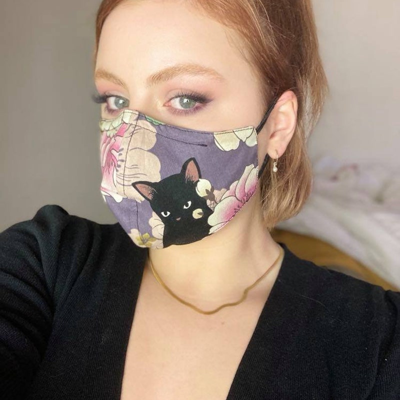 Cat Face Mask - Etsy