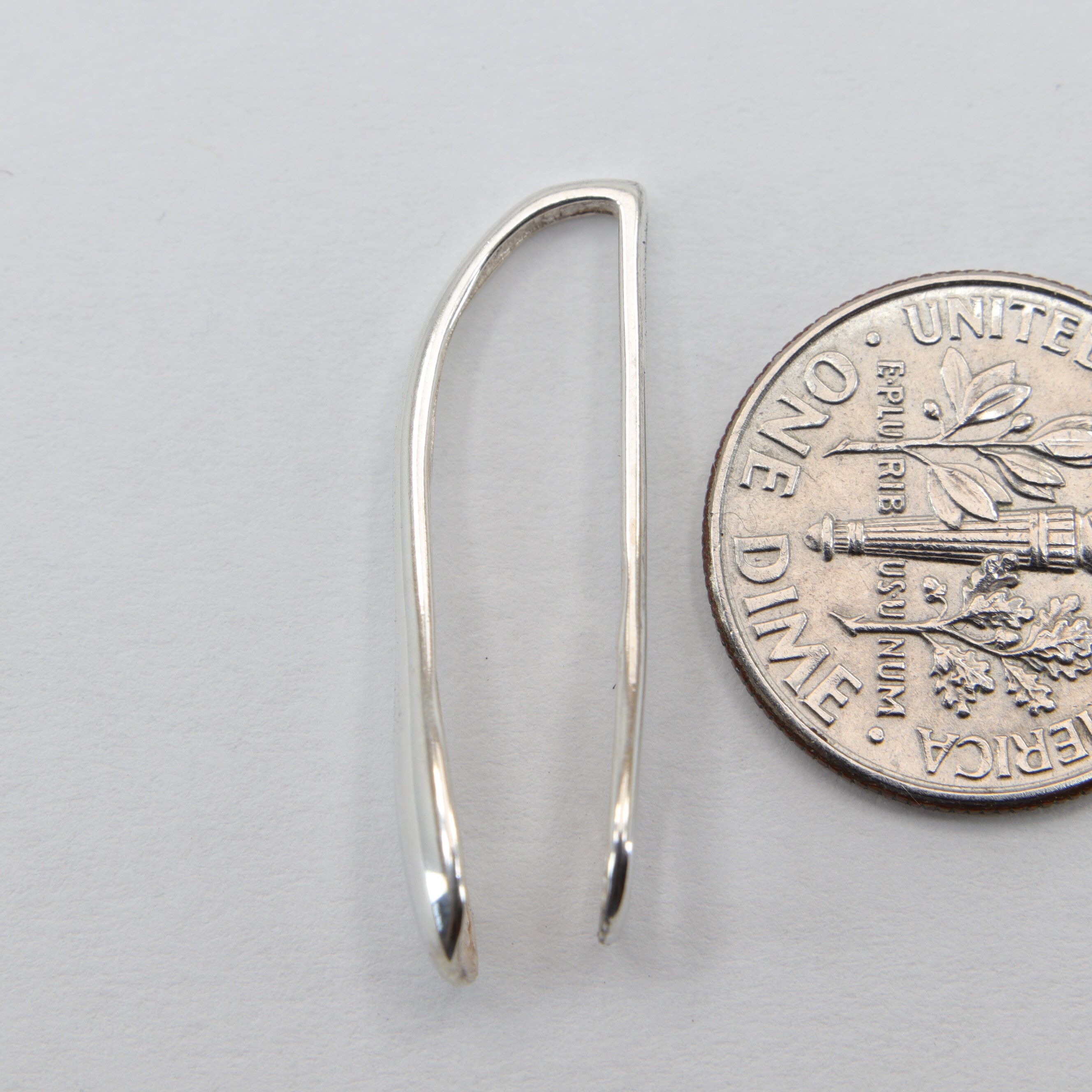 925 STERLING SILVER Bail / Clasp Glue on Jewelry Fitting / Finding for ...