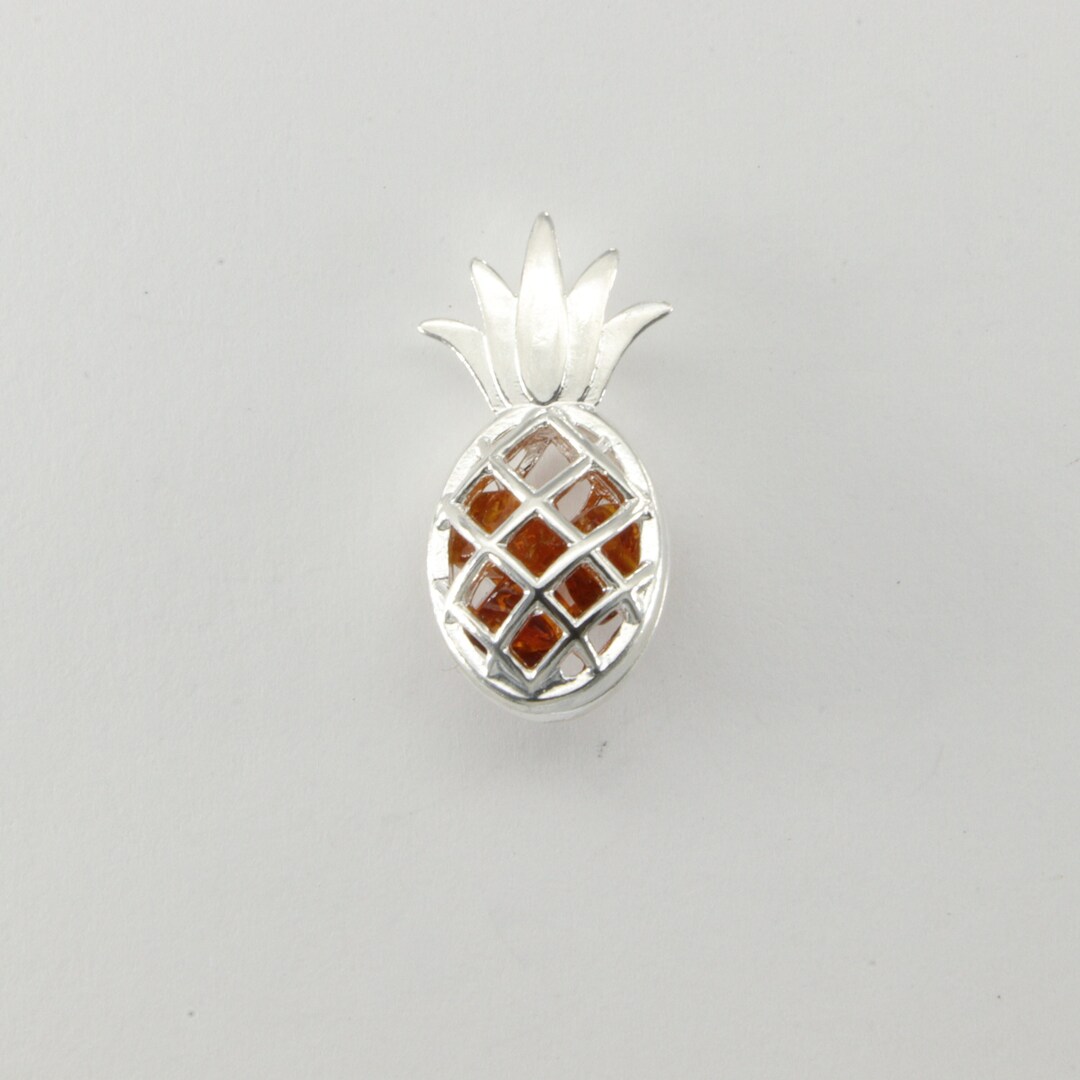 Natürlich und Echt - Cognac / Braun - BALTIC AMBER Ananas Anhänger ...
