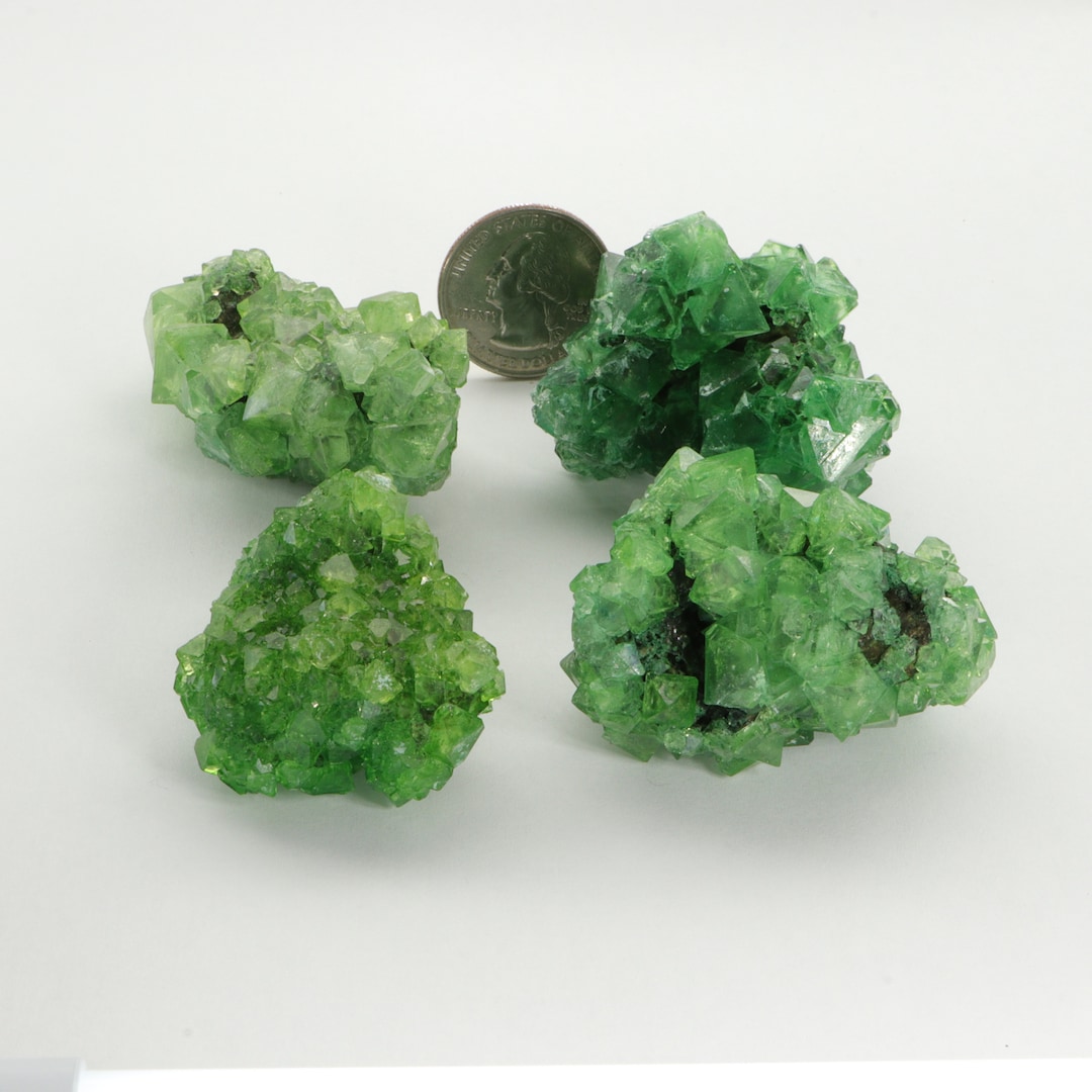 ALUM, Green Color, Display MINERAL, Crystal, Gem, Specimen From Poland ...