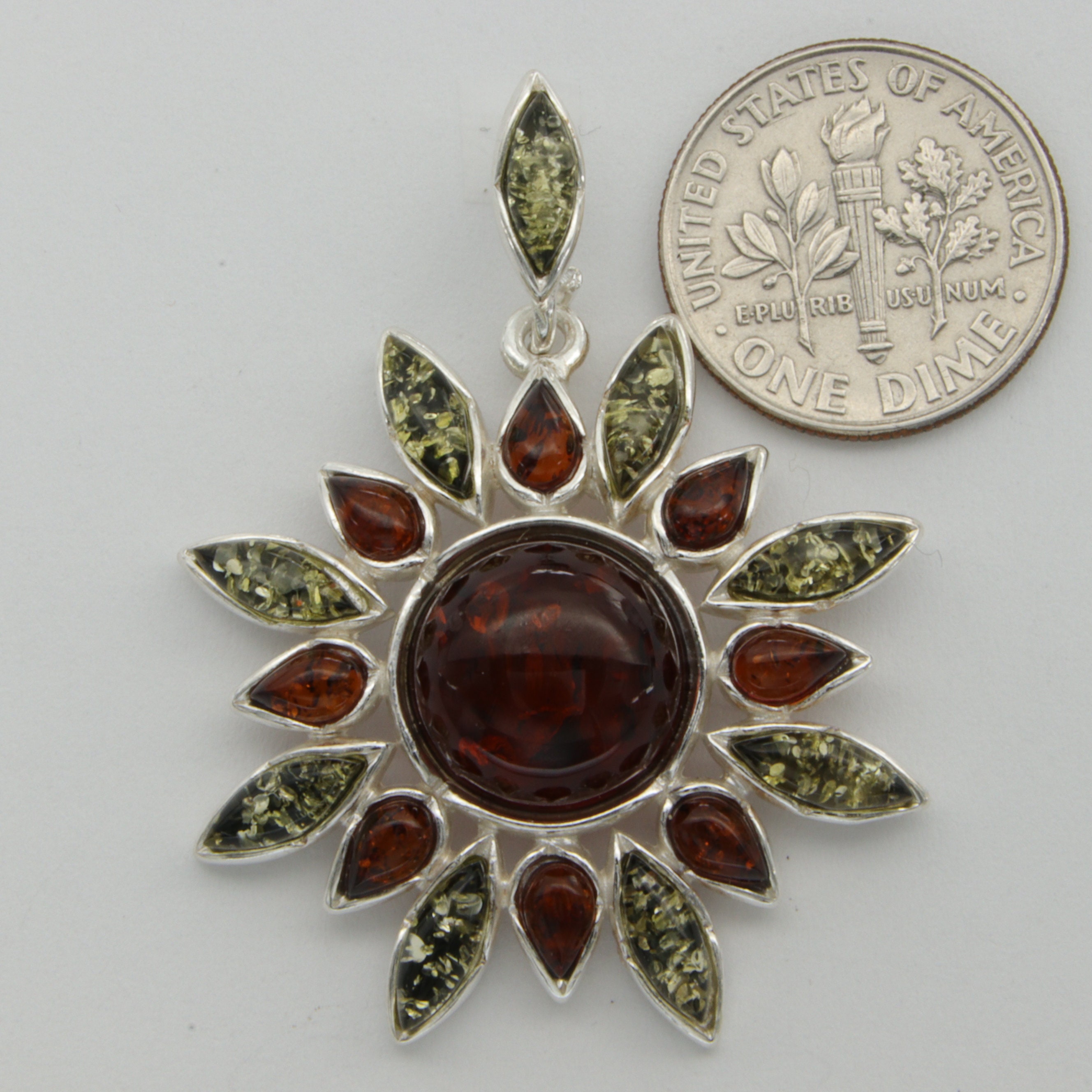 Genuine and Natural Mulit-color BALTIC AMBER Sun Star Pendant - Etsy
