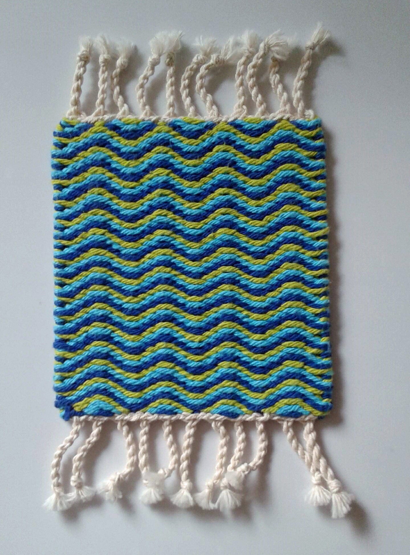 3-color Wave Boundweave Mug Rug WEAVING PATTERN | PDF Digital Download ...