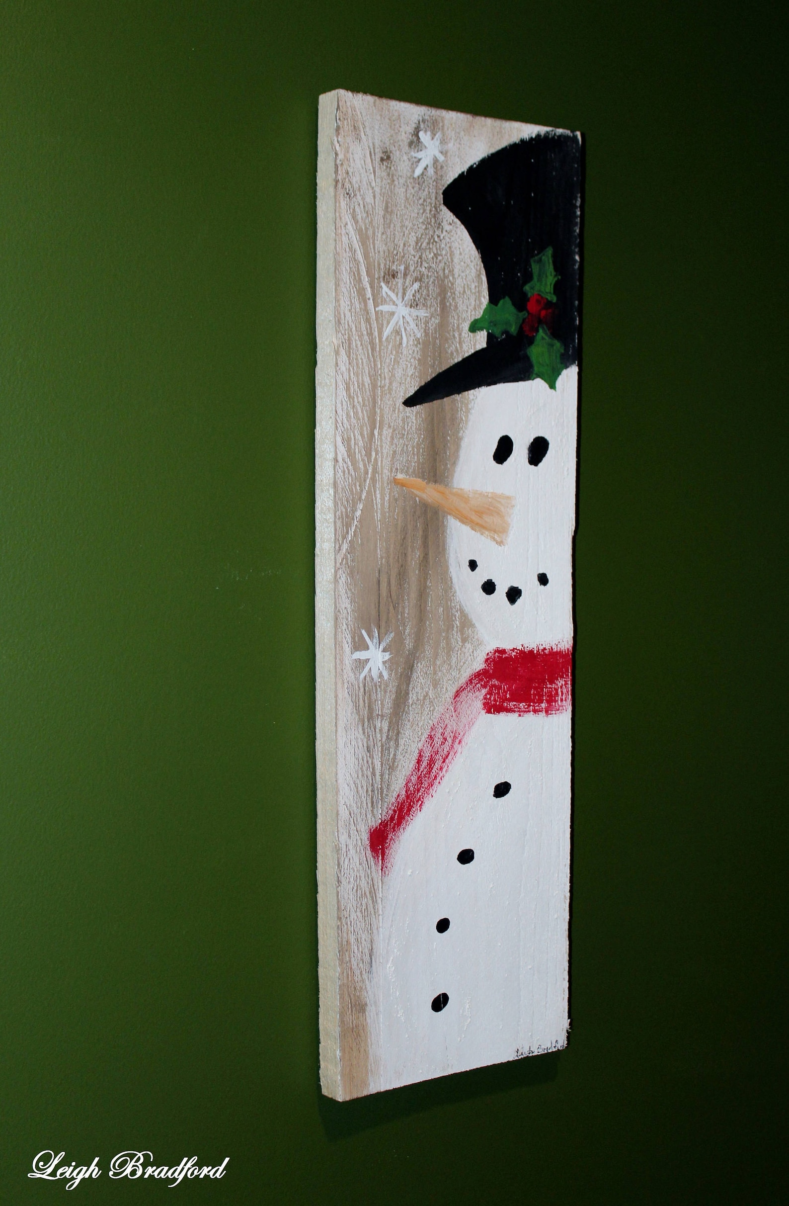 Rustic Snowman Wooden signs/Handmade Christmas Wood | Etsy
