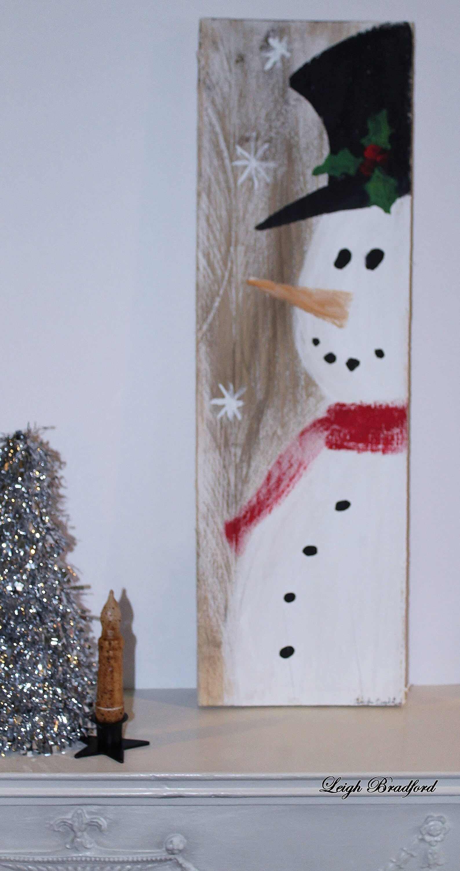 Rustic Snowman Wooden signs/Handmade Christmas Wood | Etsy