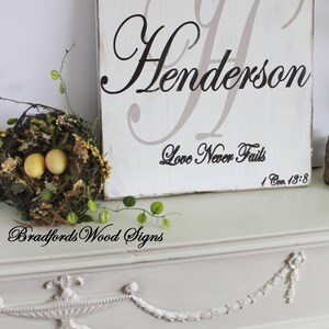 Personalized Family Name Sign/ Best Wedding Gifts/custom Name Signs ...