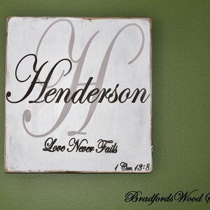 Personalized Family Name Sign/ Best Wedding Gifts/custom Name Signs ...