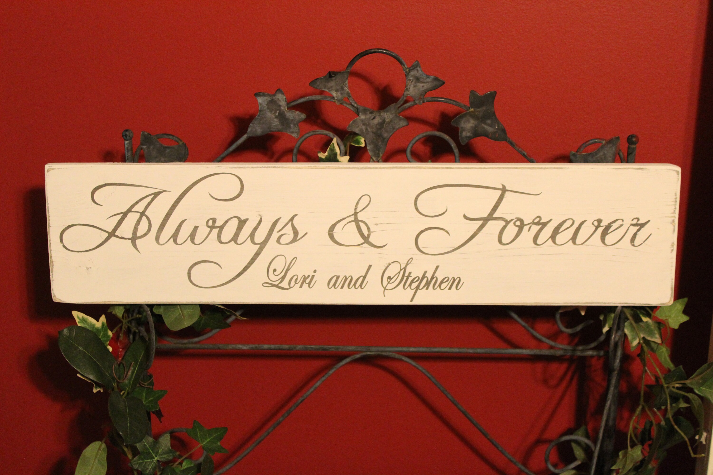 Always and Forever Sign Personalized Family Name Signs - Etsy