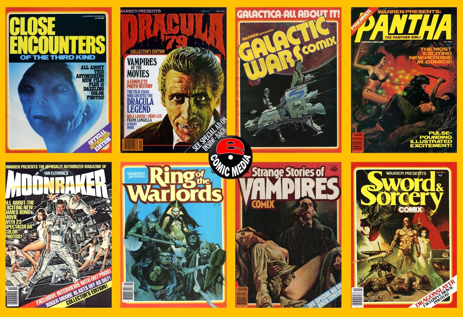 Warren Comic Magazine Collection on PC DVD Rom CBR Format - Etsy