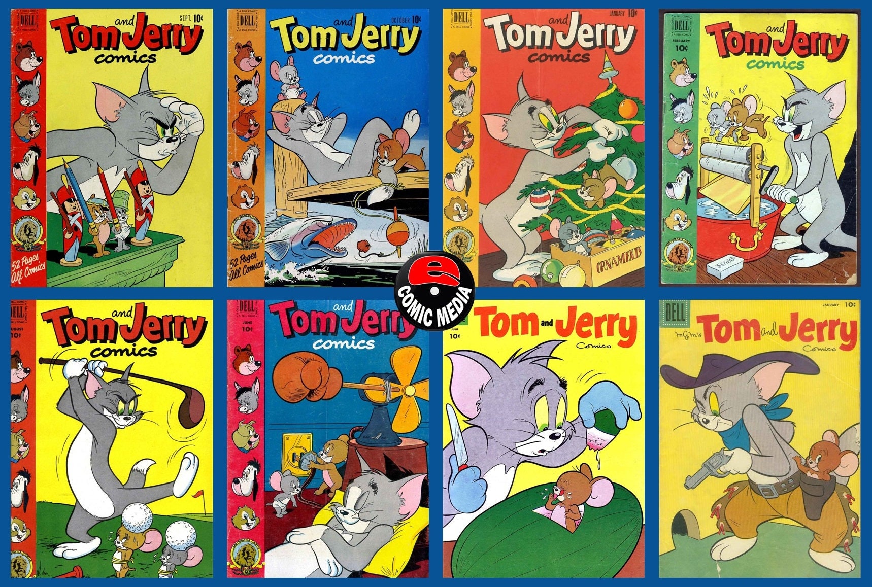 Tom & Jerry Comic Collection on Two PC DVD Roms CBR Format - Etsy
