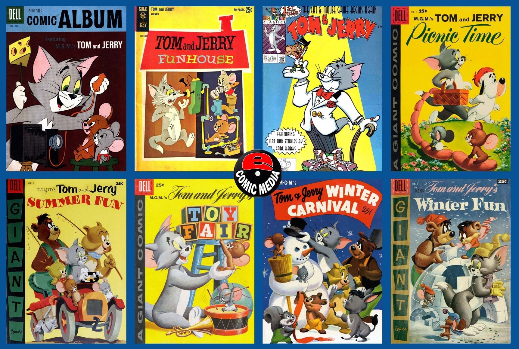 Tom & Jerry Comic Collection on Two PC DVD Roms CBR Format - Etsy