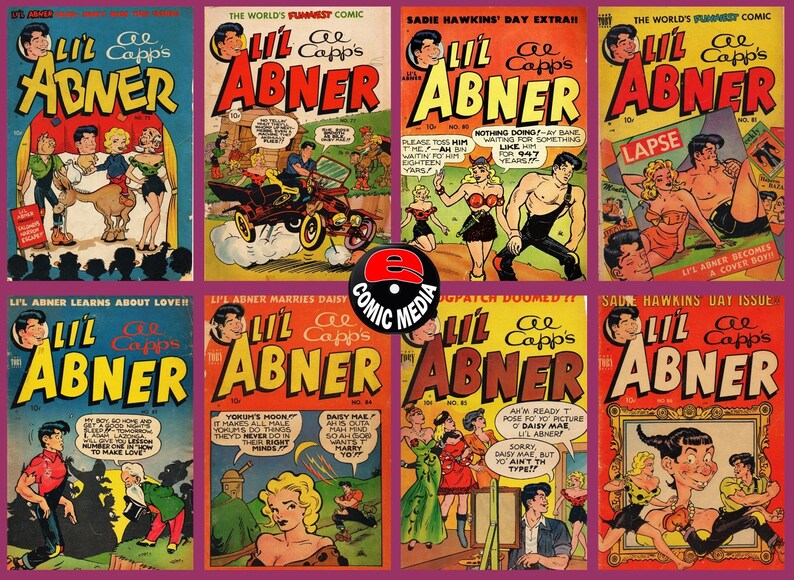 Li’l Abner Newspaper Strips & Comics on PC DVD Rom (CBR Format) - Etsy