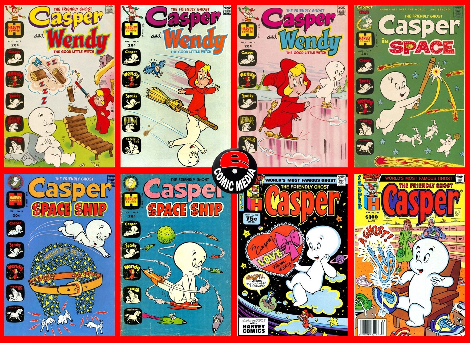 Casper-harvey Comics on 3 PC DVD Roms CBR Format - Etsy