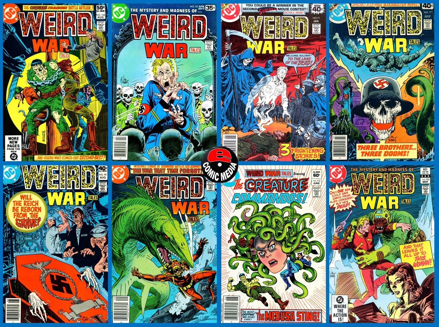 Weird War Tales Comics on PC DVD Rom (CBR Format) - Etsy