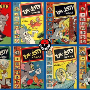 Tom & Jerry Comic Collection on Two PC DVD Roms CBR Format - Etsy