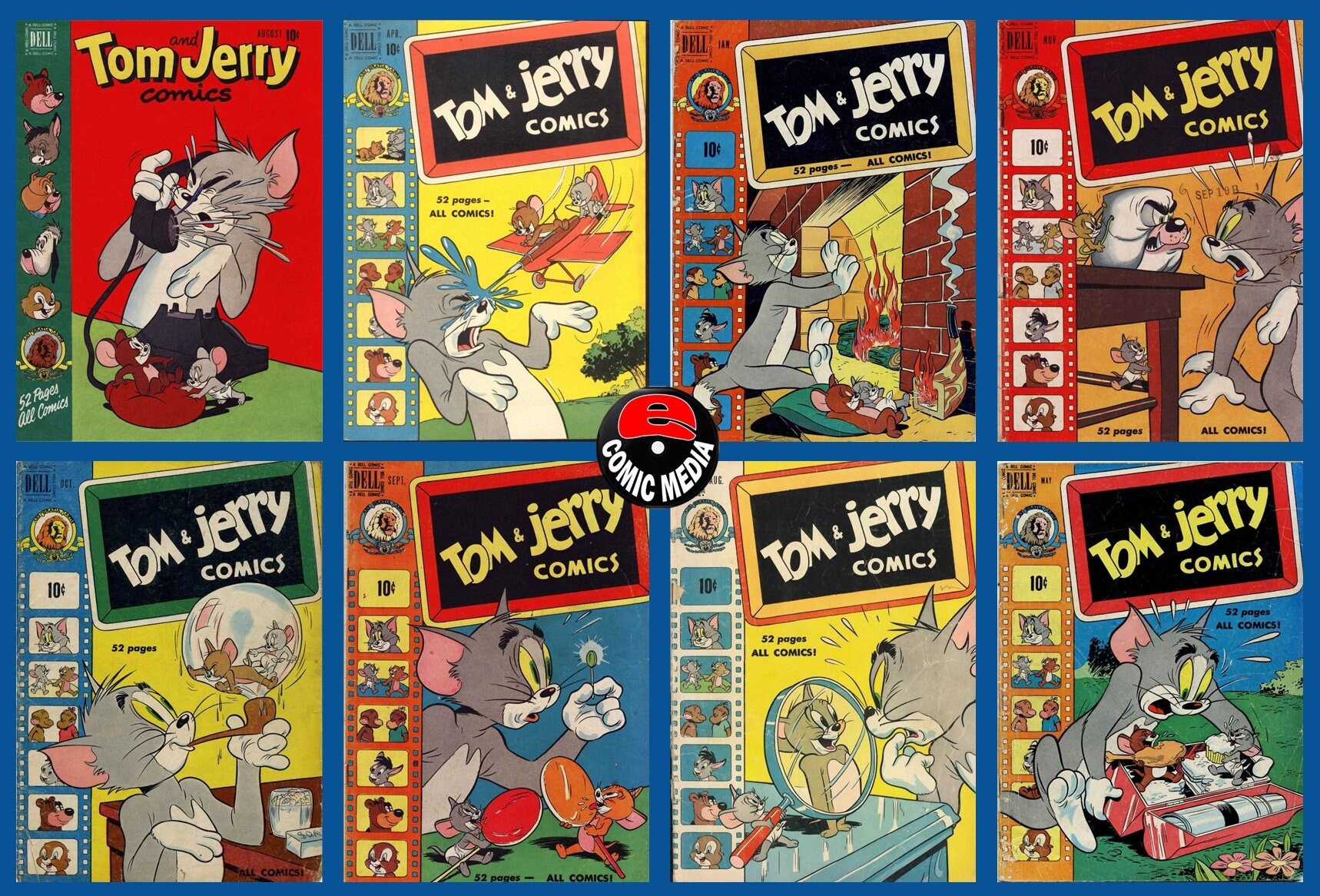 Tom & Jerry Comic Collection on Two PC DVD Roms CBR Format - Etsy