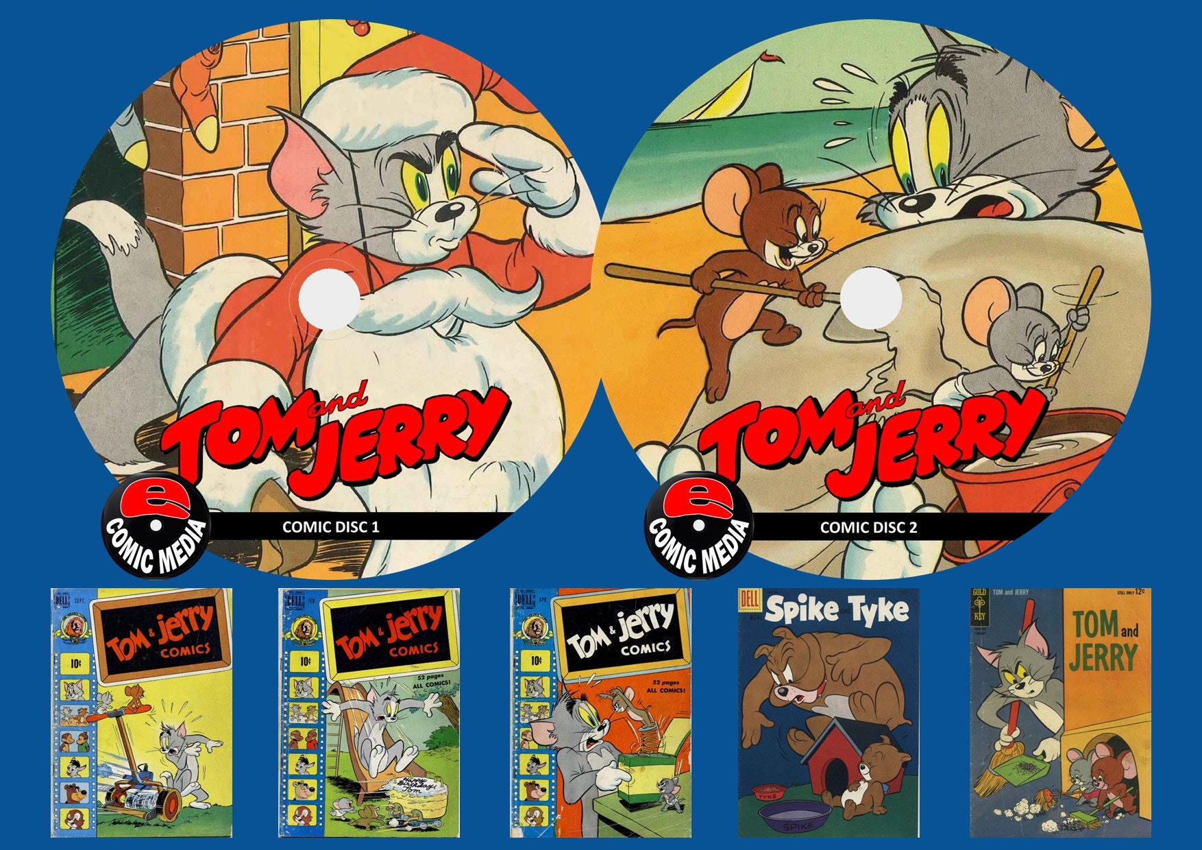 Tom & Jerry Comic Collection on Two PC DVD Roms CBR Format - Etsy